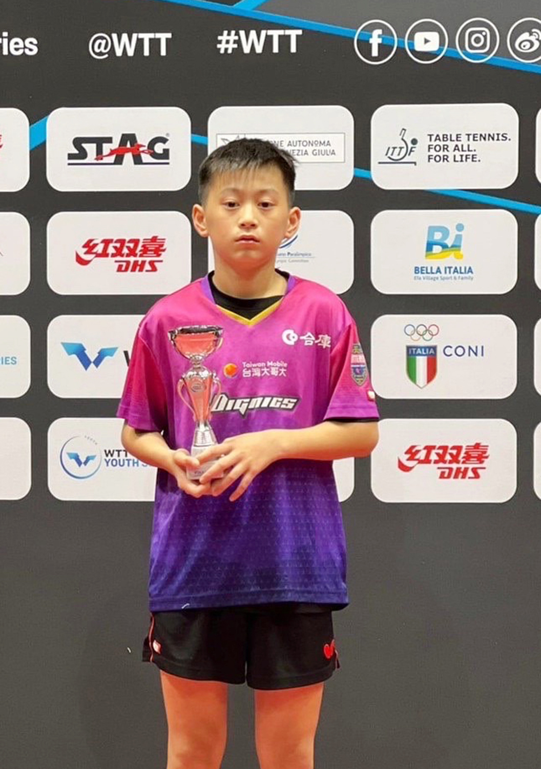 WTT桌球挑戰賽 陳忞昕U13奪冠、郭冠宏U15亞軍 | 中華日報|中華新聞雲