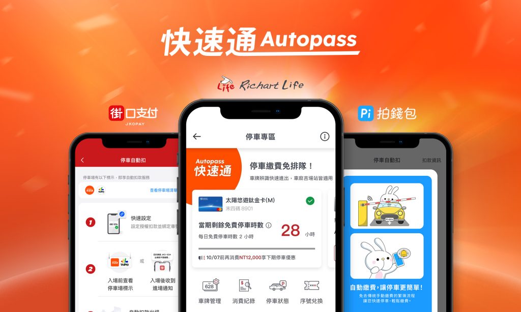 Autopass 助力台新銀行、街口支付、 Pi 拍錢包 打造智慧出行生態圈 | 中華日報|中華新聞雲